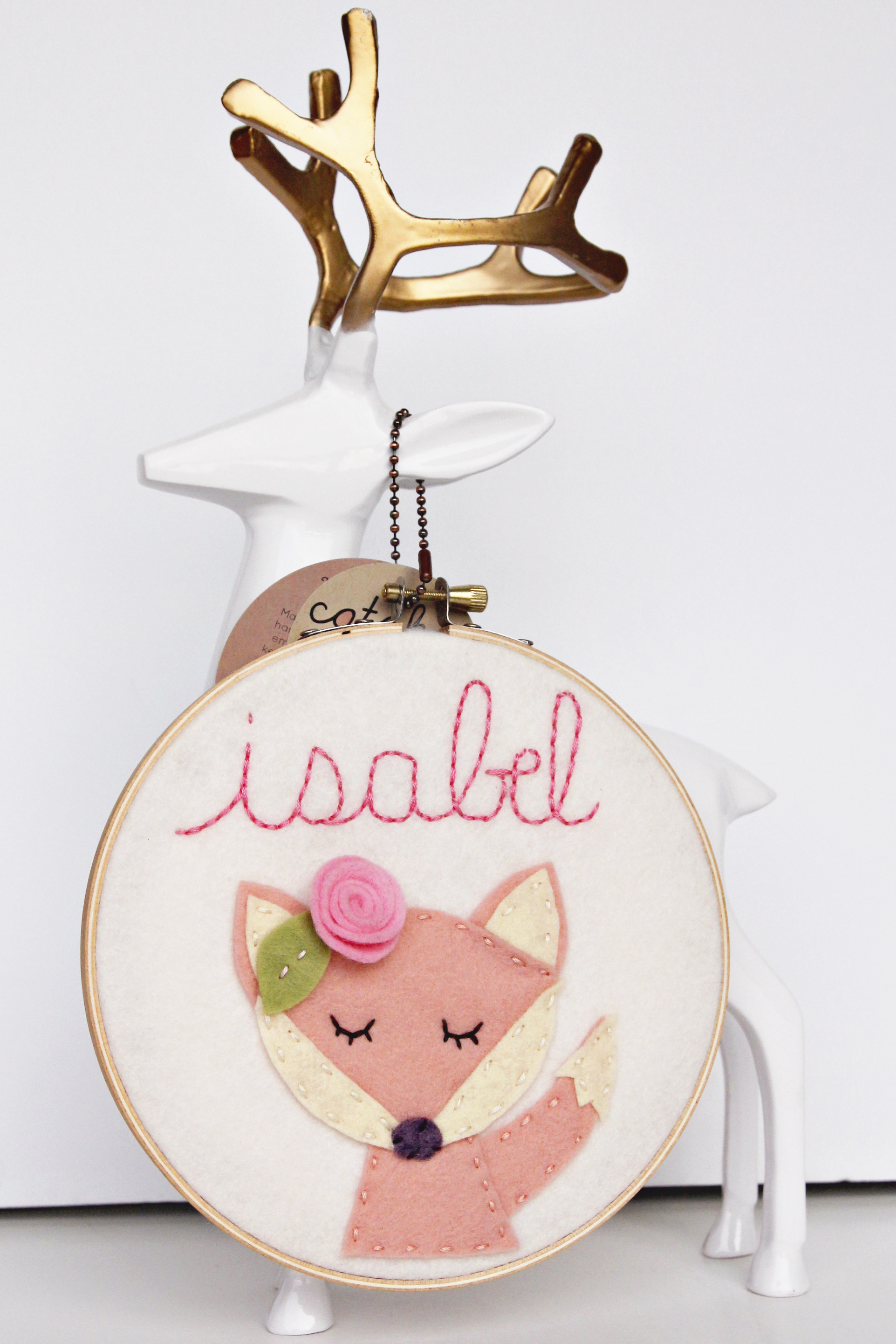 isabel fox hoop art - Cathy Crafts